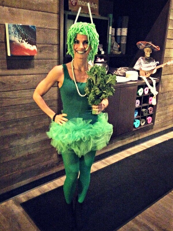 I dressed up as a green smoothie for Halloween