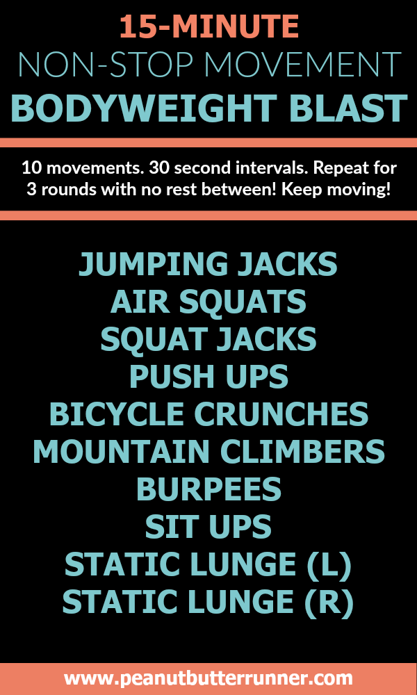 15-Minute Bodyweight Workout + Friday Favorites